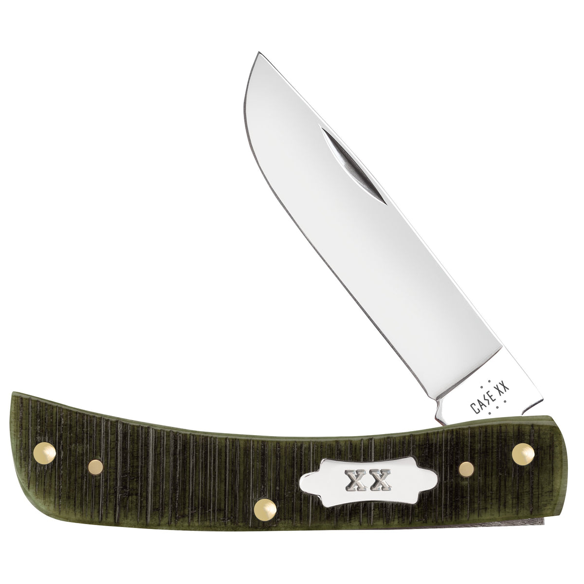 Case 39233 - Olive Green Bone Sawcut Jig Sod Buster Jr. (6137 SS ...