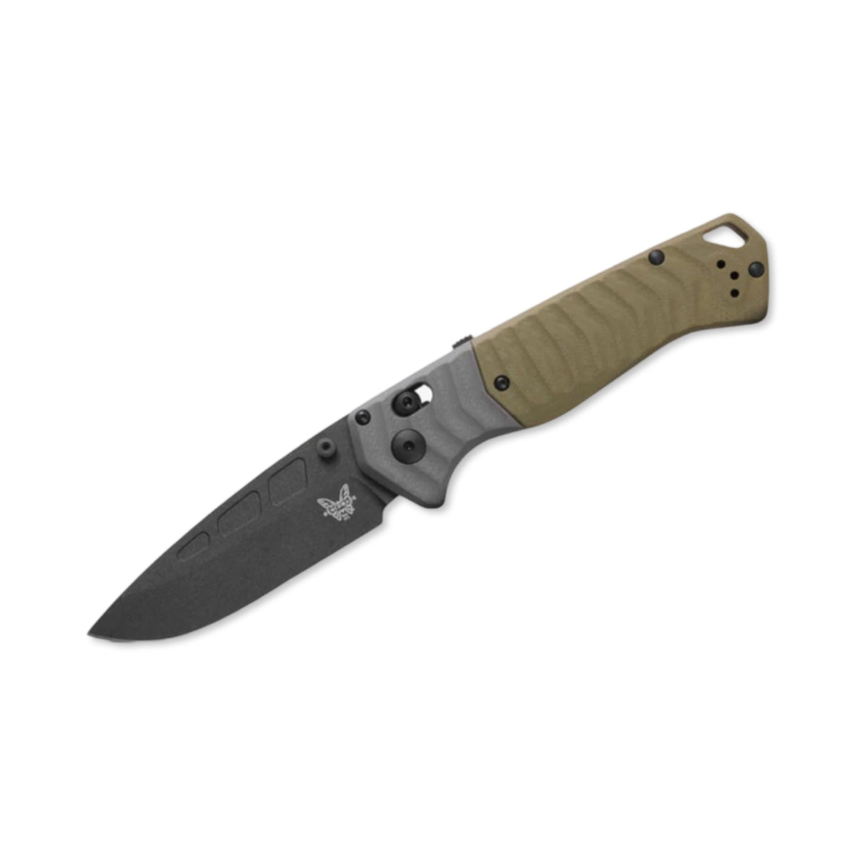 Benchmade 593BK - PSK Gray & OD Green G10 — Eagle Valley Cutlery