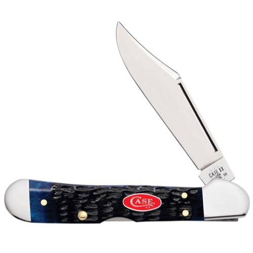 Case 6891 - Navy Blue Bone Mini Copperlock — Eagle Valley Cutlery