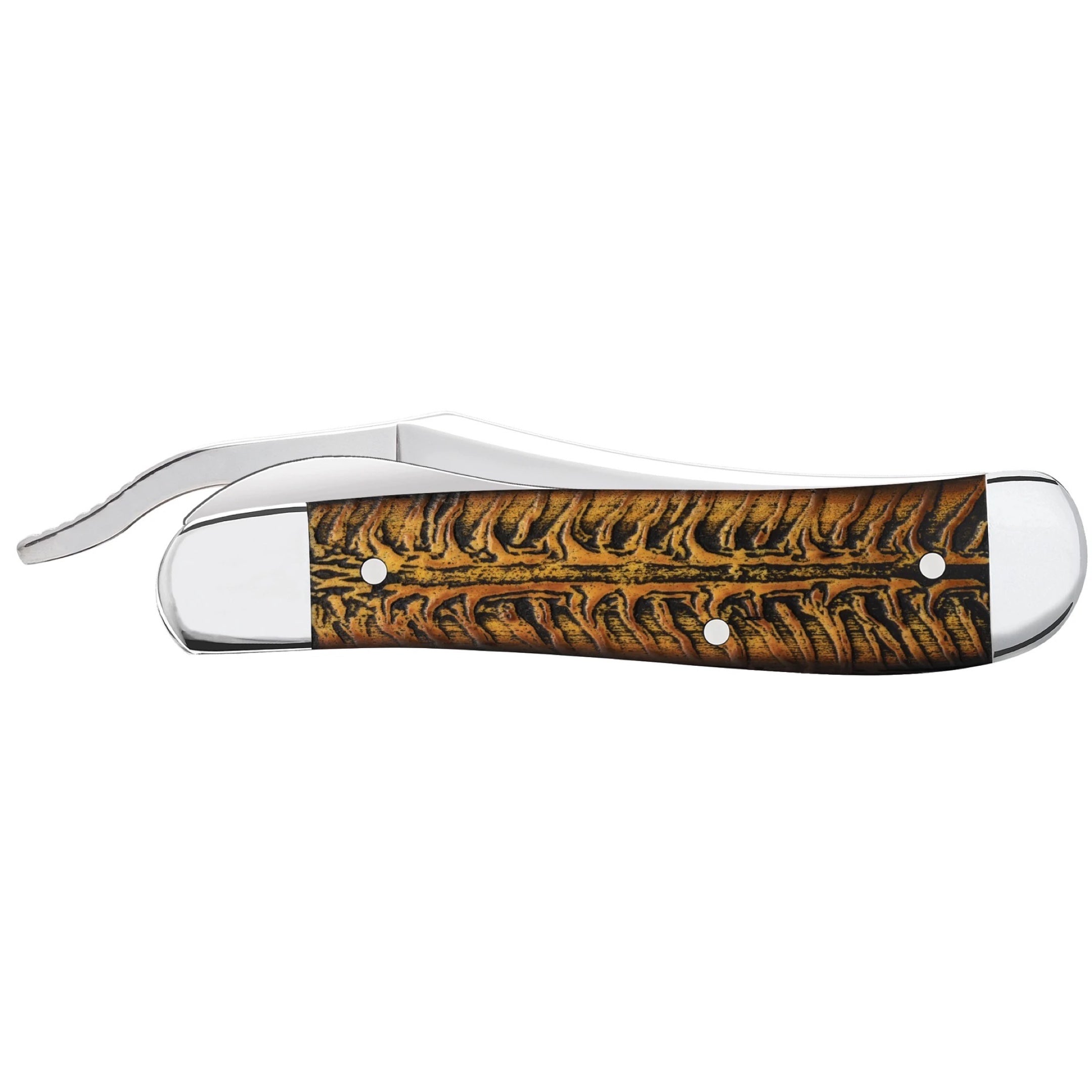 Case 81803 - Golden Pinecone Natural Bone Color Wash Russlock (61953L – Eagle Valley Cutlery