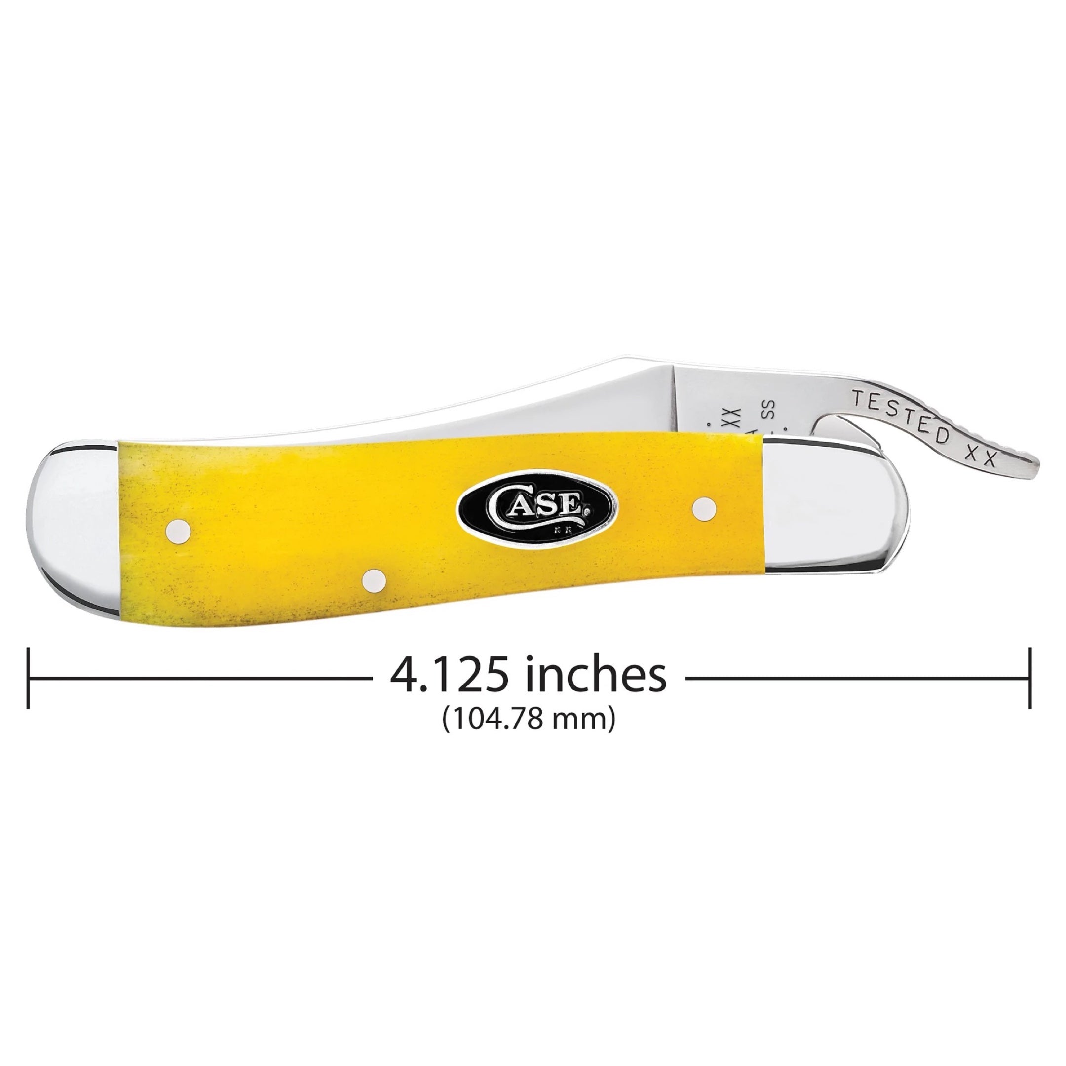 Case 20033 - Yellow Bone Smooth Russlock (61953L SS) – Eagle Valley Cutlery