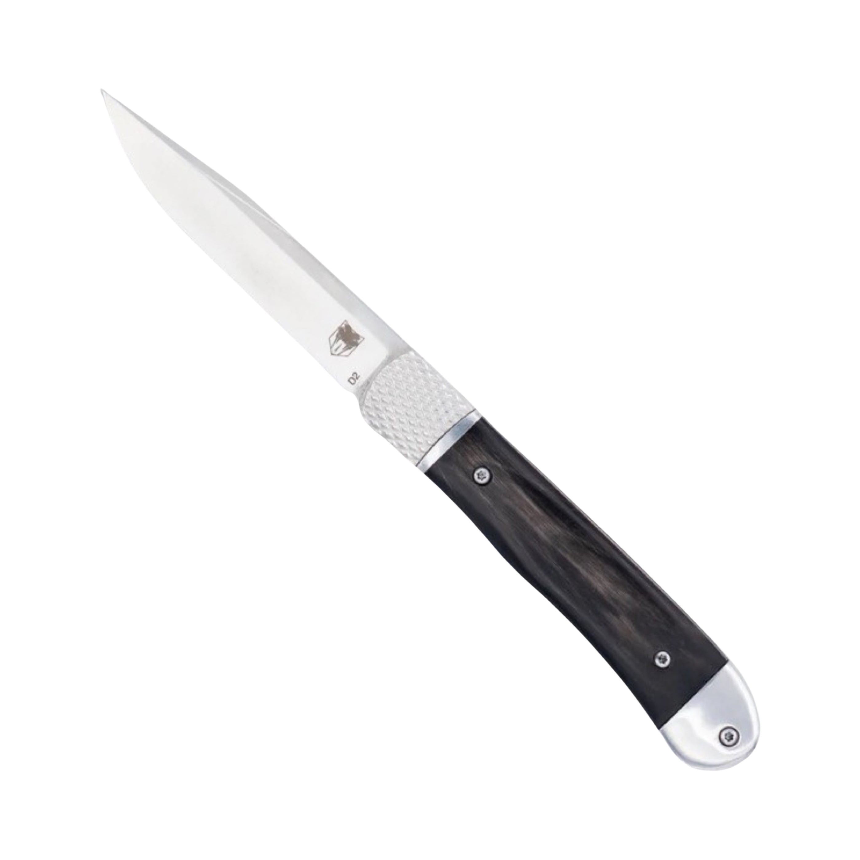 CobraTec Trapper Hidden Release Black Horn — Eagle Valley Cutlery