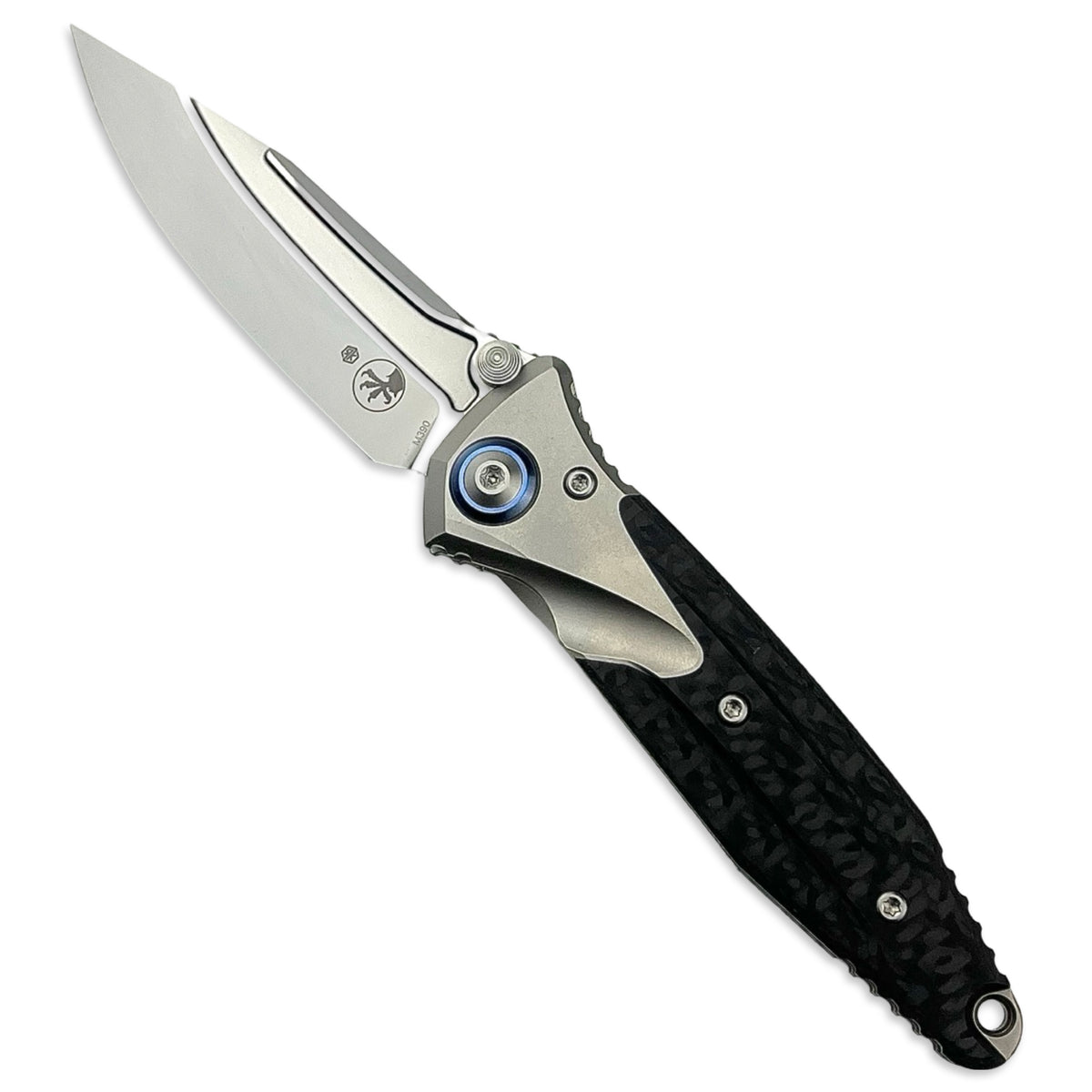 Microtech 260M-7CFTI - Socom Bravo Mini S/E Titanium Handle Bead Blast — Eagle Valley Cutlery