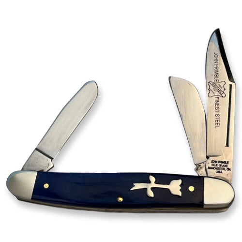 John Primble 3931-T-BG - Bluegrass Stockman Tulip Shield Blue Smooth B ...