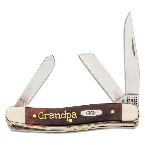 Case 10431 - Chestnut Bone Medium Stockman - Grandpa — Eagle Valley Cutlery