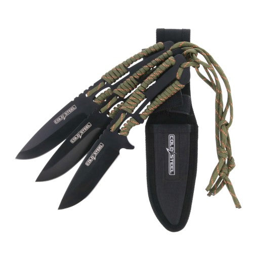 Cold Steel 3pk. 4.4 inch Throwing Knife w/Sheath (Drop Point) — Eagle ...